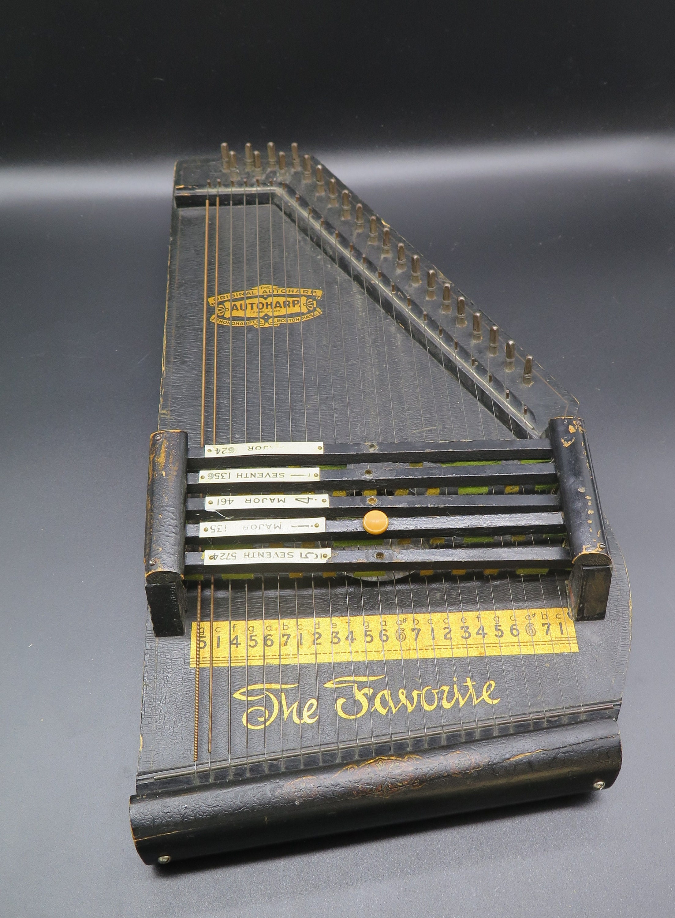 Vintage / Antique ZITHER the Favorite Autoharp. Zither Made in USA in ...