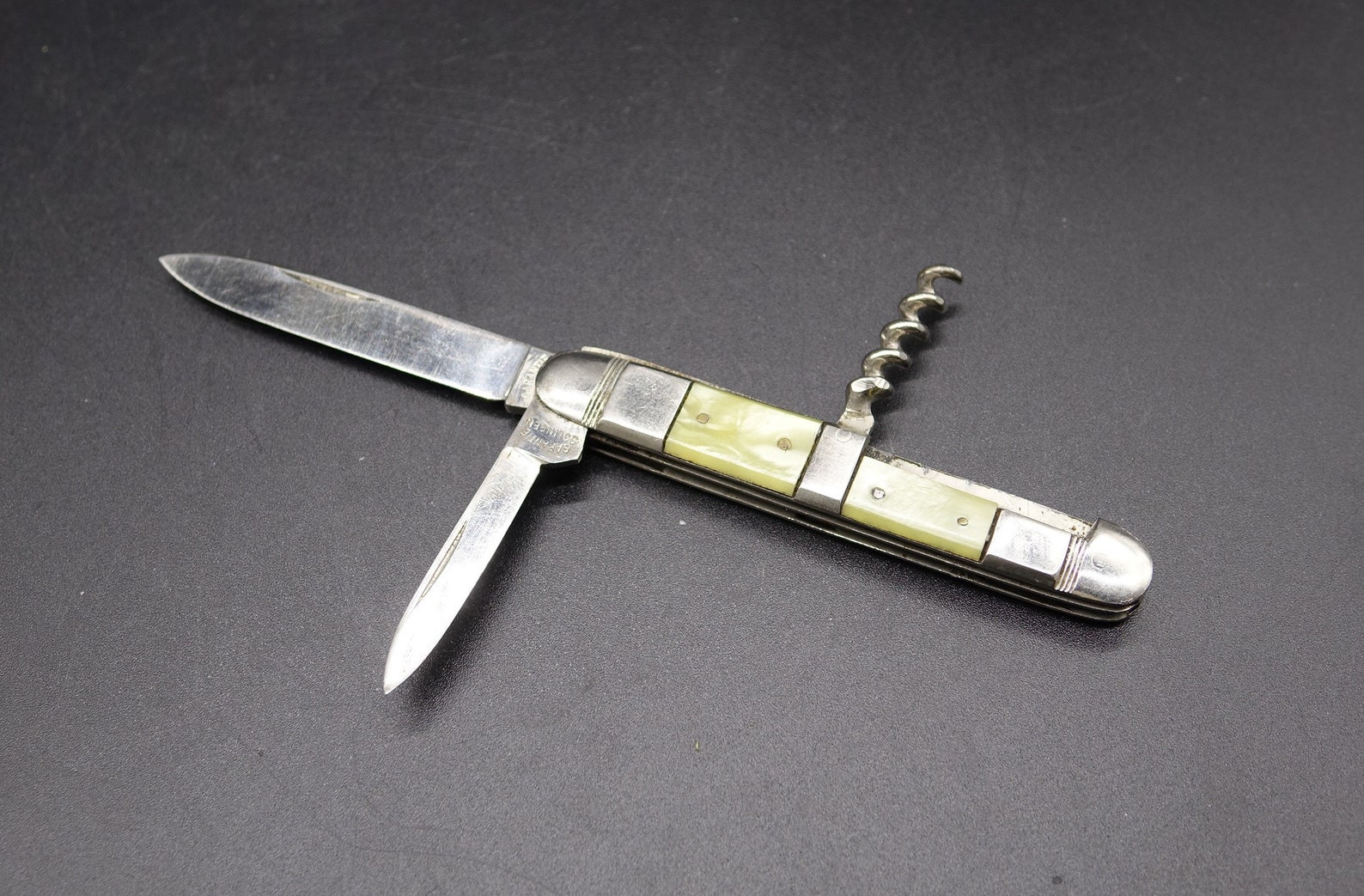 Vintage SOLINGEN Pocket Knife. Signed GARANTIE SOLINGEN 3 Tools Pocket ...