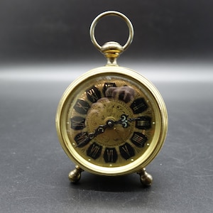 Vintage Brass BADUF West Germany Alarm Clock. Mechanical Alarm Clock by ...