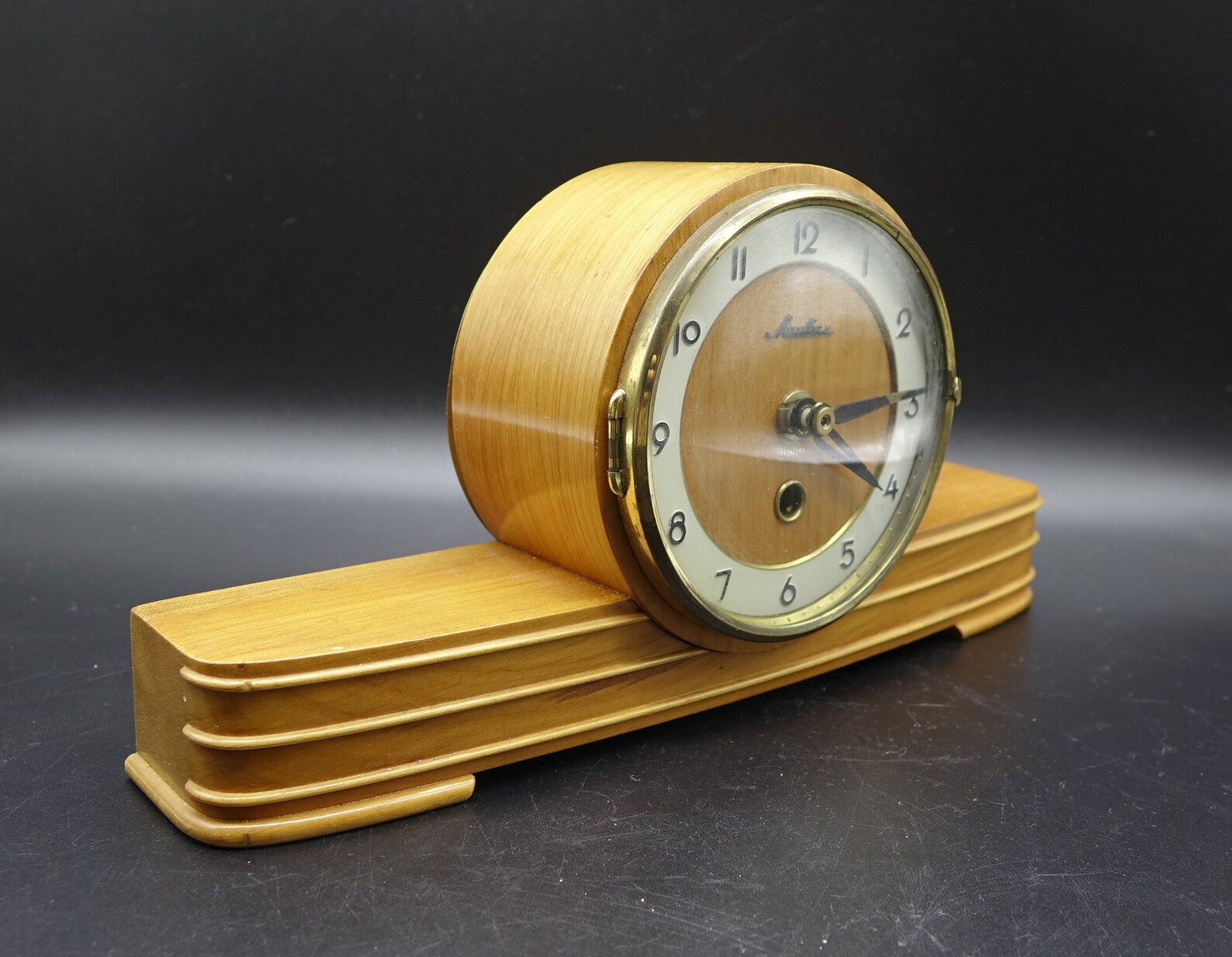Vintage Wood MAUTHE Clock Body With JUNGHANS Quartz W738. - Etsy