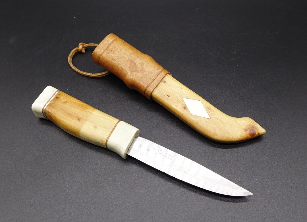 Vintage FROSTS Blade SAMI Knife. the Frosts MORA Blade Laminated Steel ...