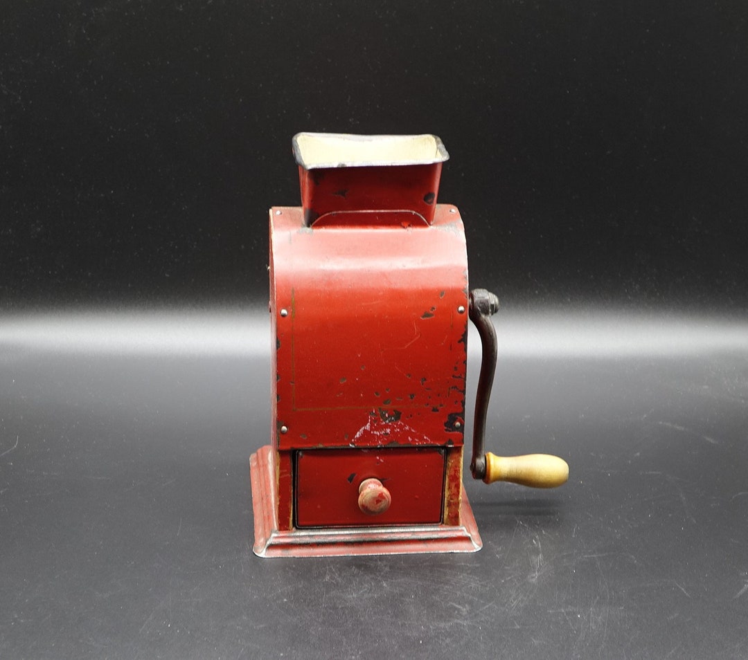 Vintage RED Coffee Grinder / Coffee Mill Probably the TIX by Jernström ...