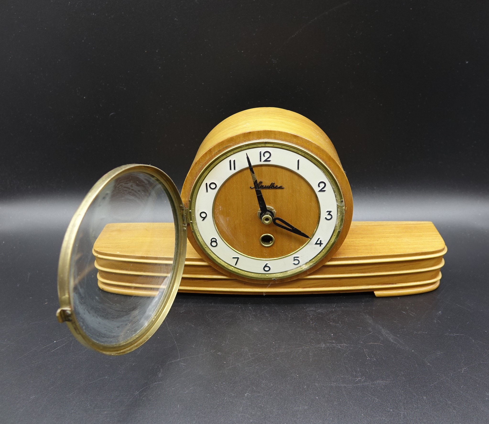 Vintage Wood MAUTHE Clock Body With JUNGHANS Quartz W738. - Etsy