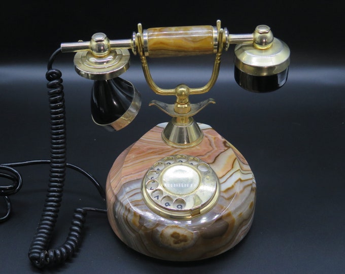 Vintage ONIX Thelephone Gold Plated 18K Made in Italy. A Heavyweight ...