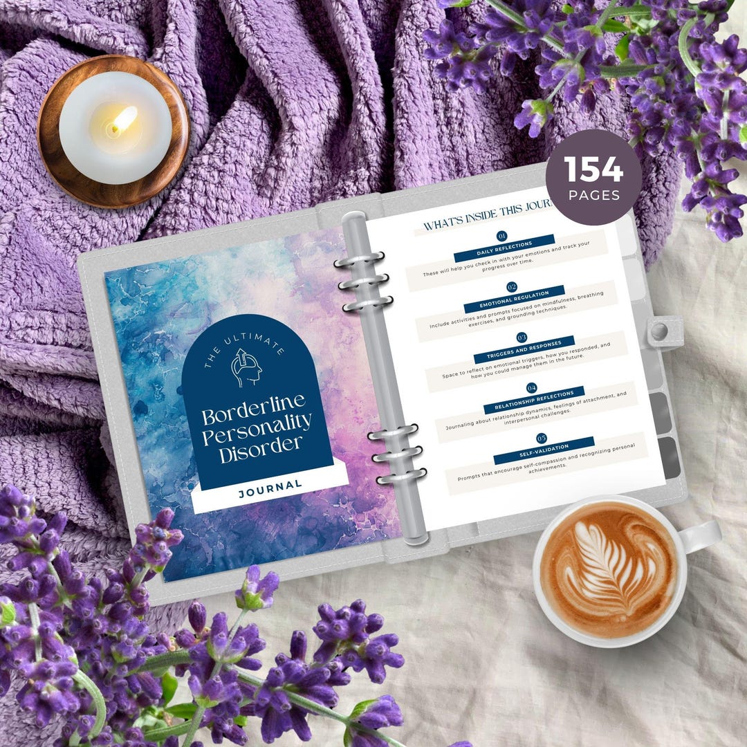 Borderline Personality Disorder Journal, INSTANT DOWNLOAD, BPD Therapy ...