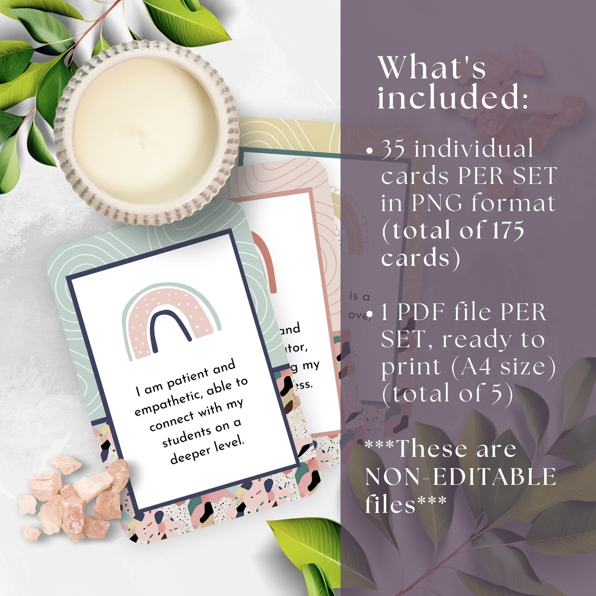 175 Teacher Affirmation Cards Bundle, INSTANT DOWNLOAD, Teacher ...