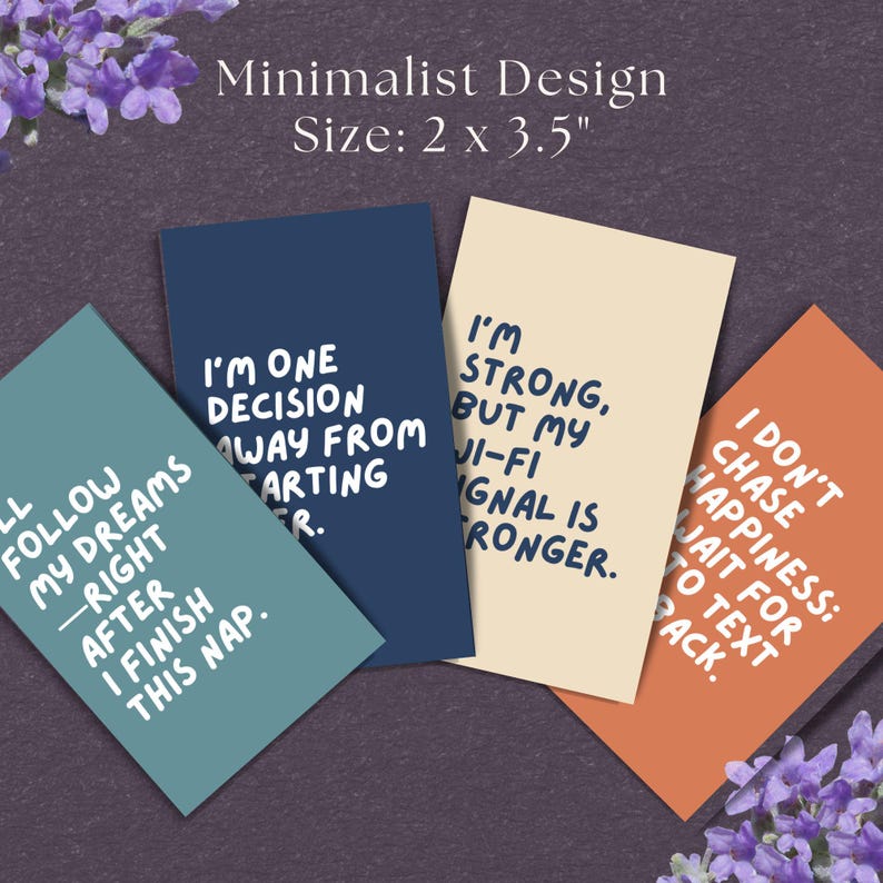 Sarcastic Affirmation Cards, INSTANT DOWNLOAD, Printable Sassy ...