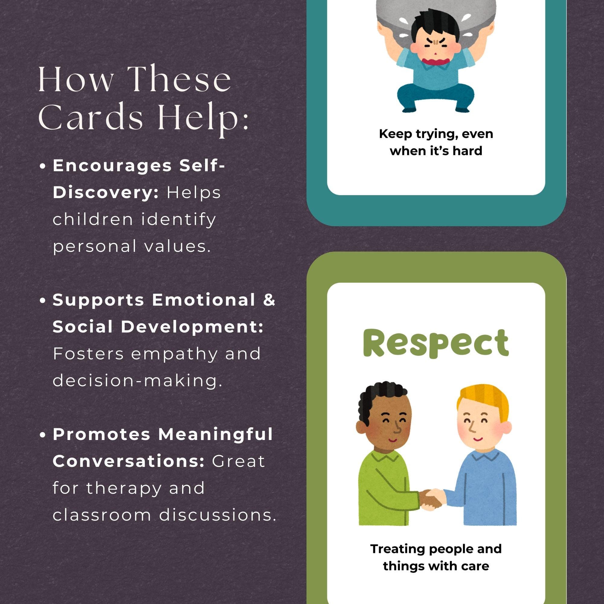Values Cards for Therapy, INSTANT DOWNLOAD, Self-discovery Tools, Core ...