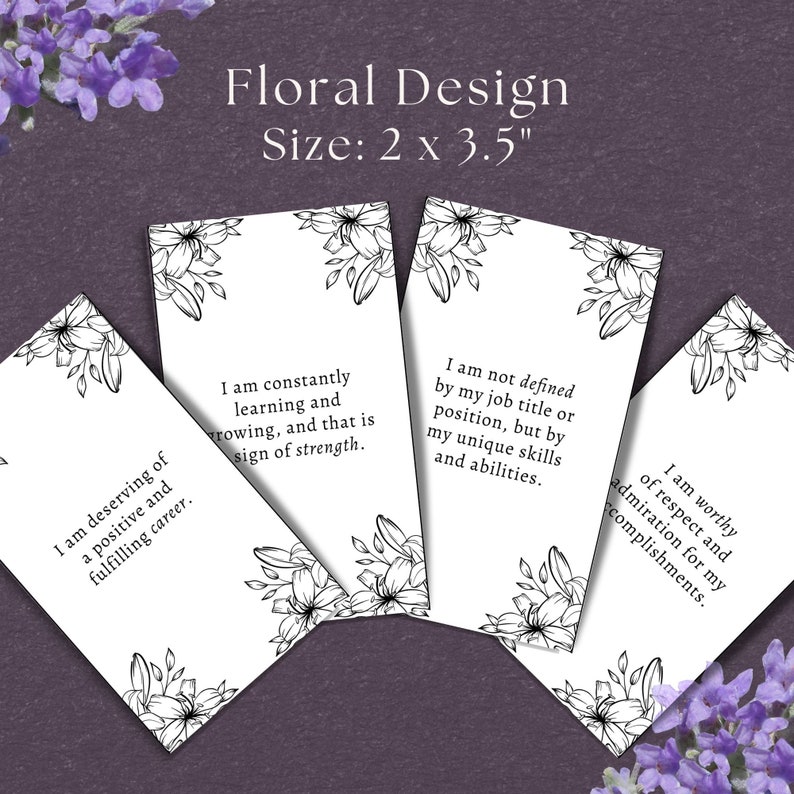 48 Imposter Syndrome Affirmation Cards, INSTANT DOWNLOAD, Motivational ...