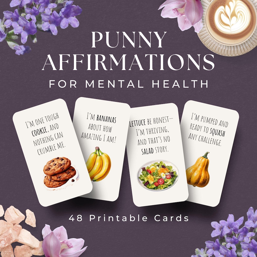 Funny Affirmation Cards, INSTANT DOWNLOAD, Funny Gifts, Motivational ...