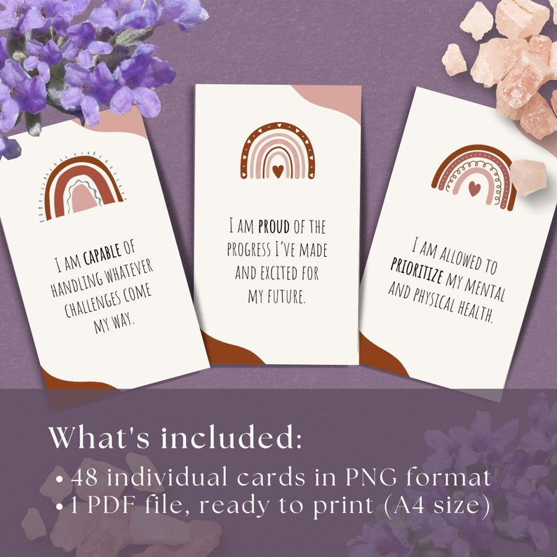 48 Printable Affirmation Cards for Teenagers, INSTANT DOWNLOAD ...