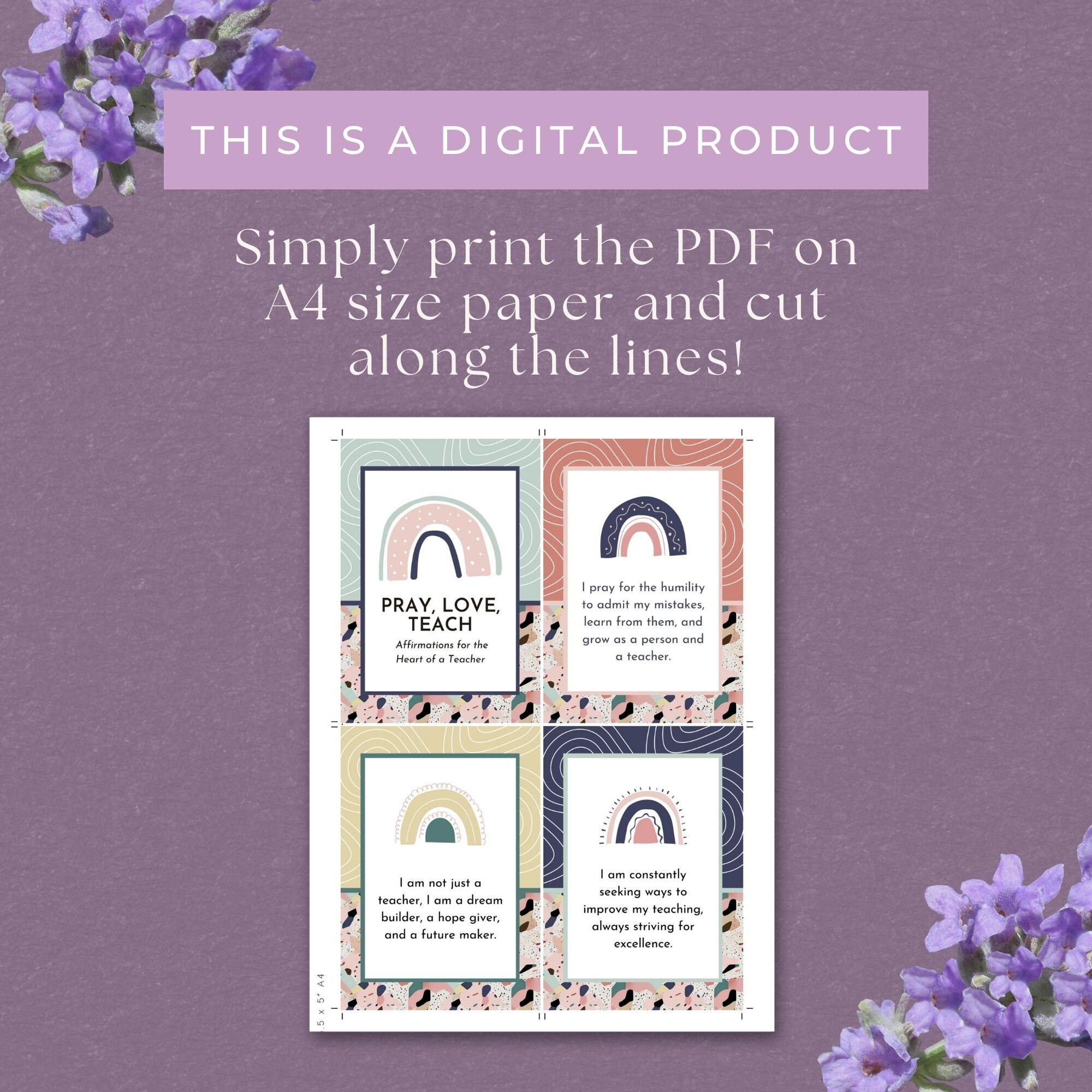 175 Teacher Affirmation Cards Bundle INSTANT DOWNLOAD - Etsy