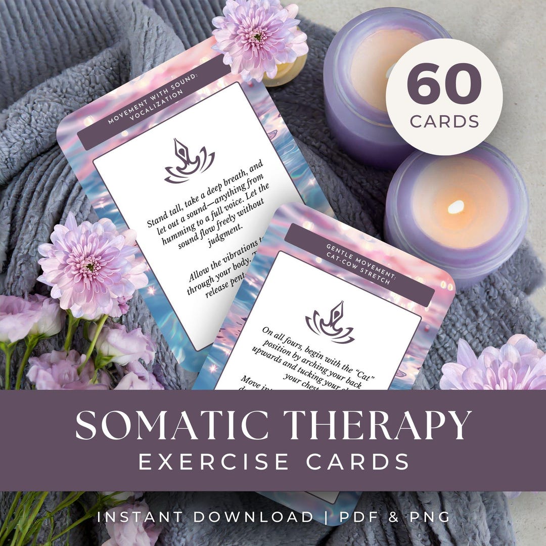 Somatic Therapy Exercise Cards, INSTANT DOWNLOAD, Nervous System ...
