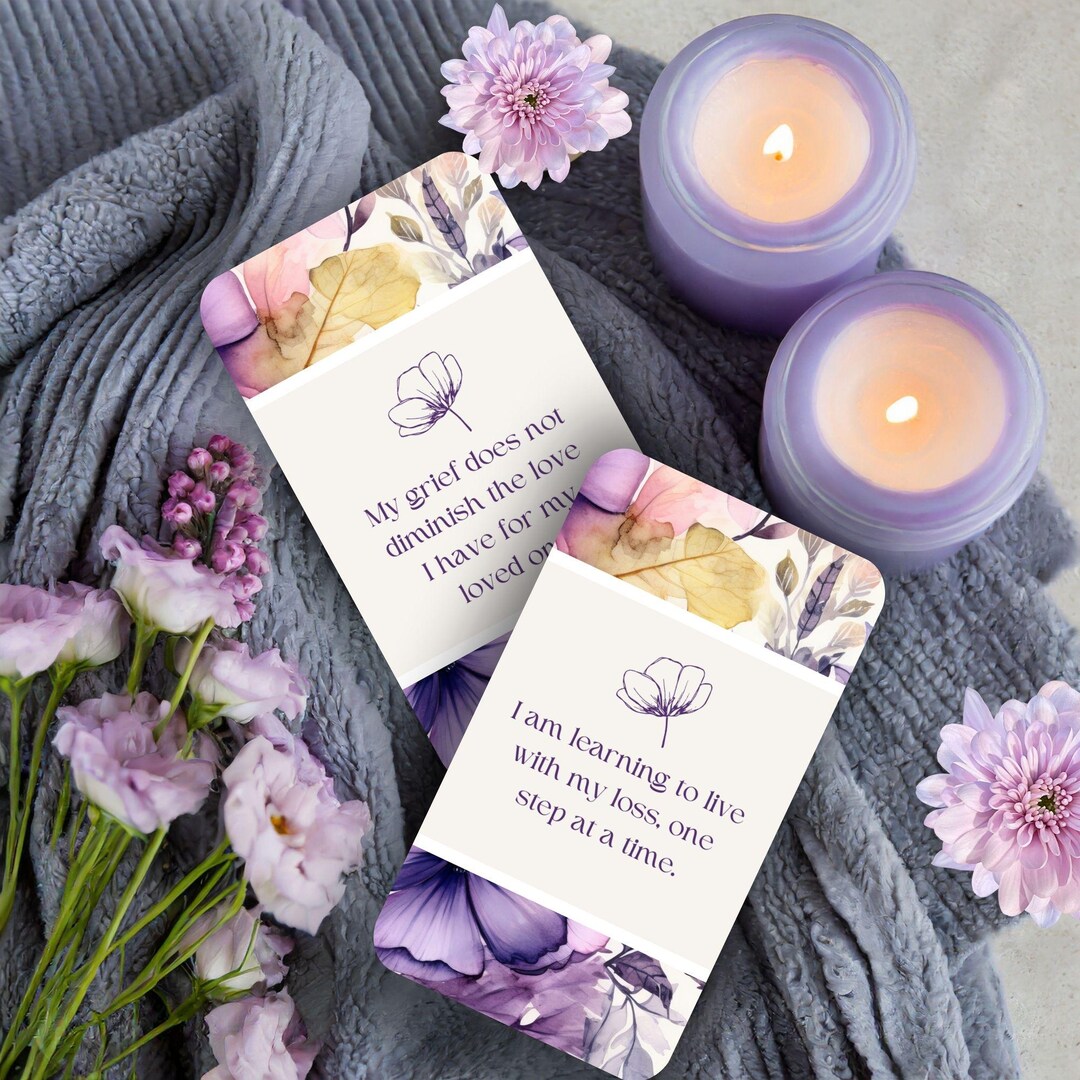 Grief Affirmation Cards, INSTANT DOWNLOAD, Funeral Gifts Healing After ...