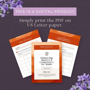 Self Esteem Worksheets Foradults, INSTANT DOWNLOAD, Confidence Building ...