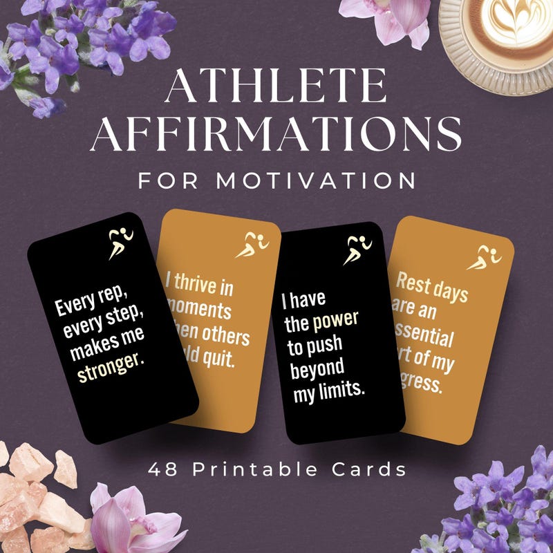Mindset Cards Athlete - Etsy