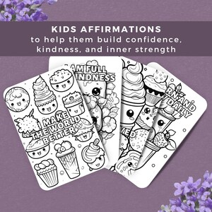 26 Children Affirmation Cards for Coloring, INSTANT DOWNLOAD ...