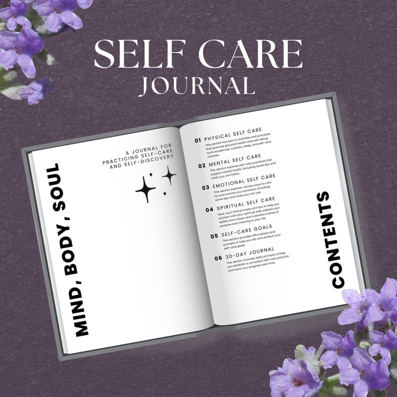 62-page Self Care Journal Printable INSTANT DOWNLOAD Guided - Etsy