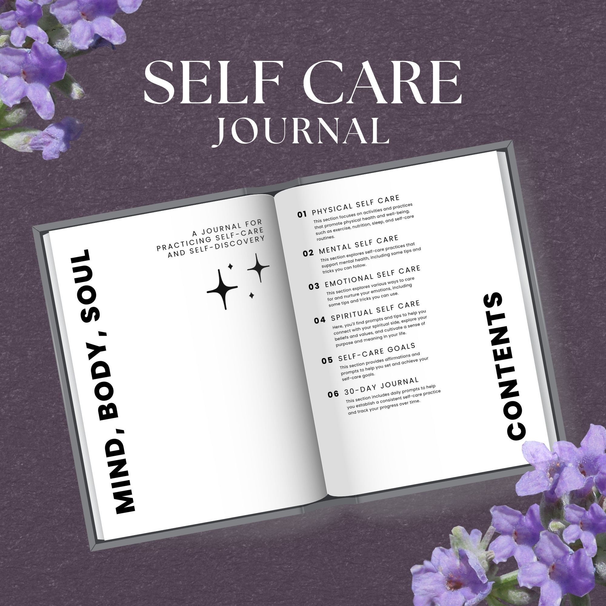 62-page Self Care Journal Printable INSTANT DOWNLOAD Guided - Etsy