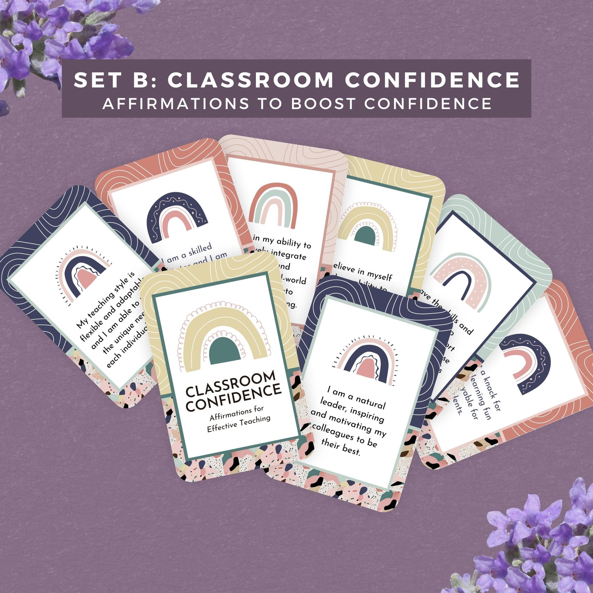 175 Teacher Affirmation Cards Bundle, INSTANT DOWNLOAD, Teacher ...