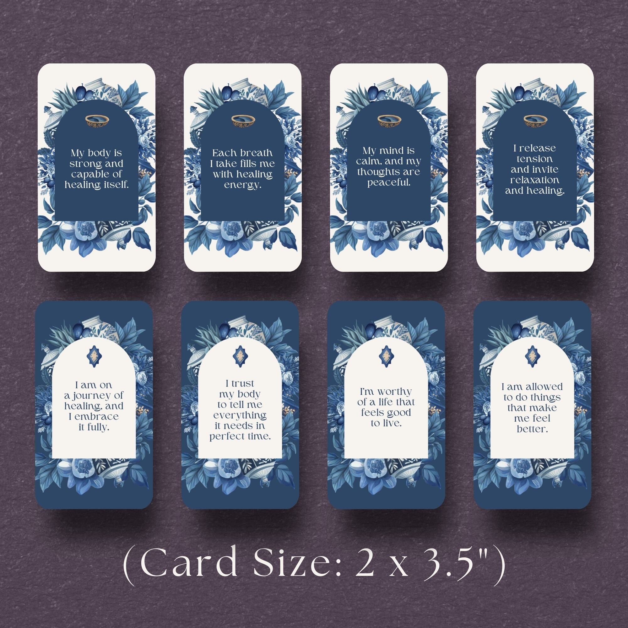 48 Healing Affirmation Cards, INSTANT DOWNLOAD, Recovery Affirmation ...