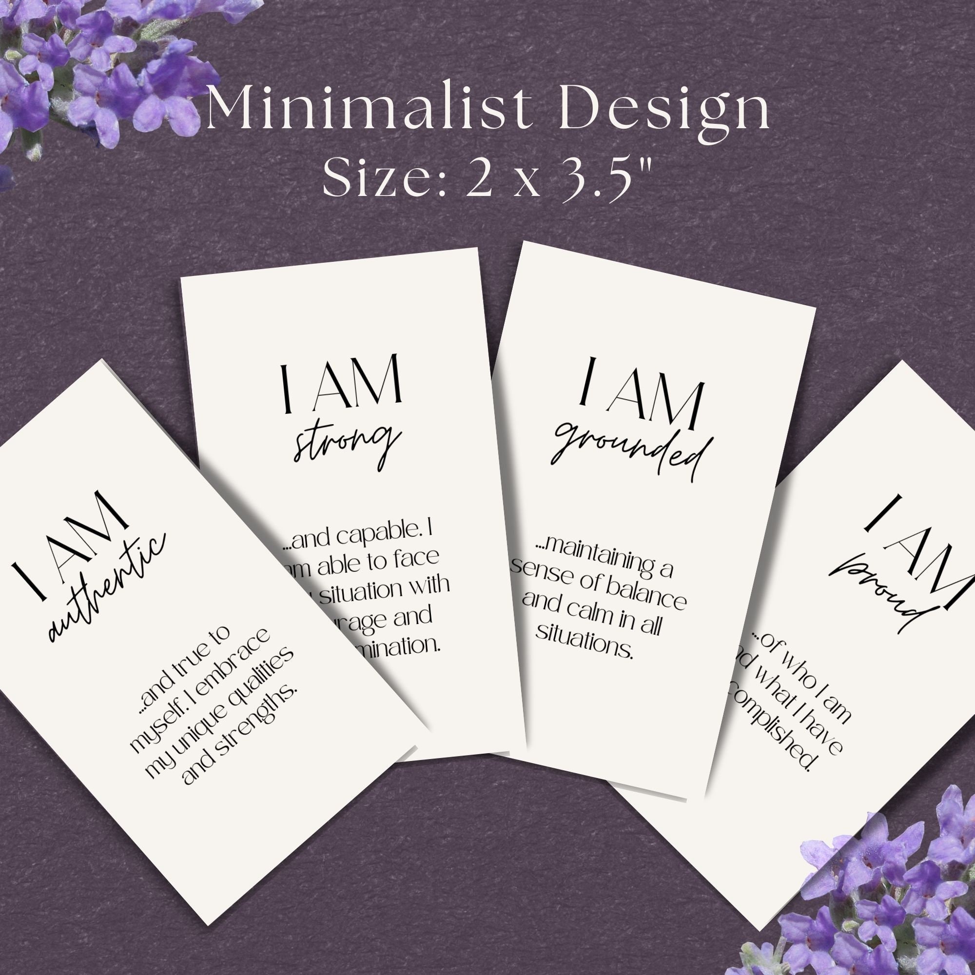 48 I AM Affirmation Cards, INSTANT DOWNLOAD, Positive Affirmation Deck ...