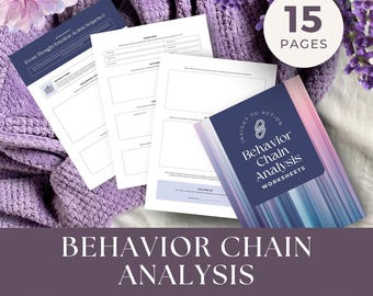 Chain Analysis | DBT Skill | DBT Worksheet | Mental Health | Therapy ...