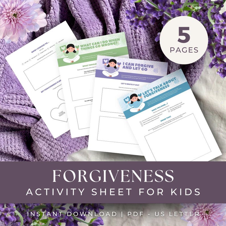 Forgiveness Activity for Kids, INSTANT DOWNLOAD, Sunday School ...