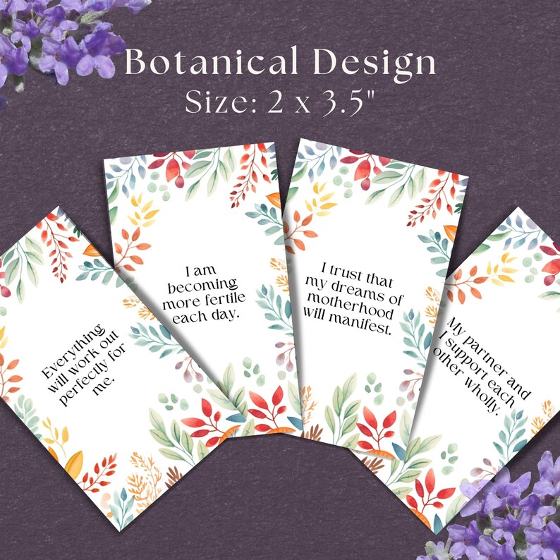 48 Infertility Affirmation Cards, INSTANT DOWNLOAD, IVF Gift ...