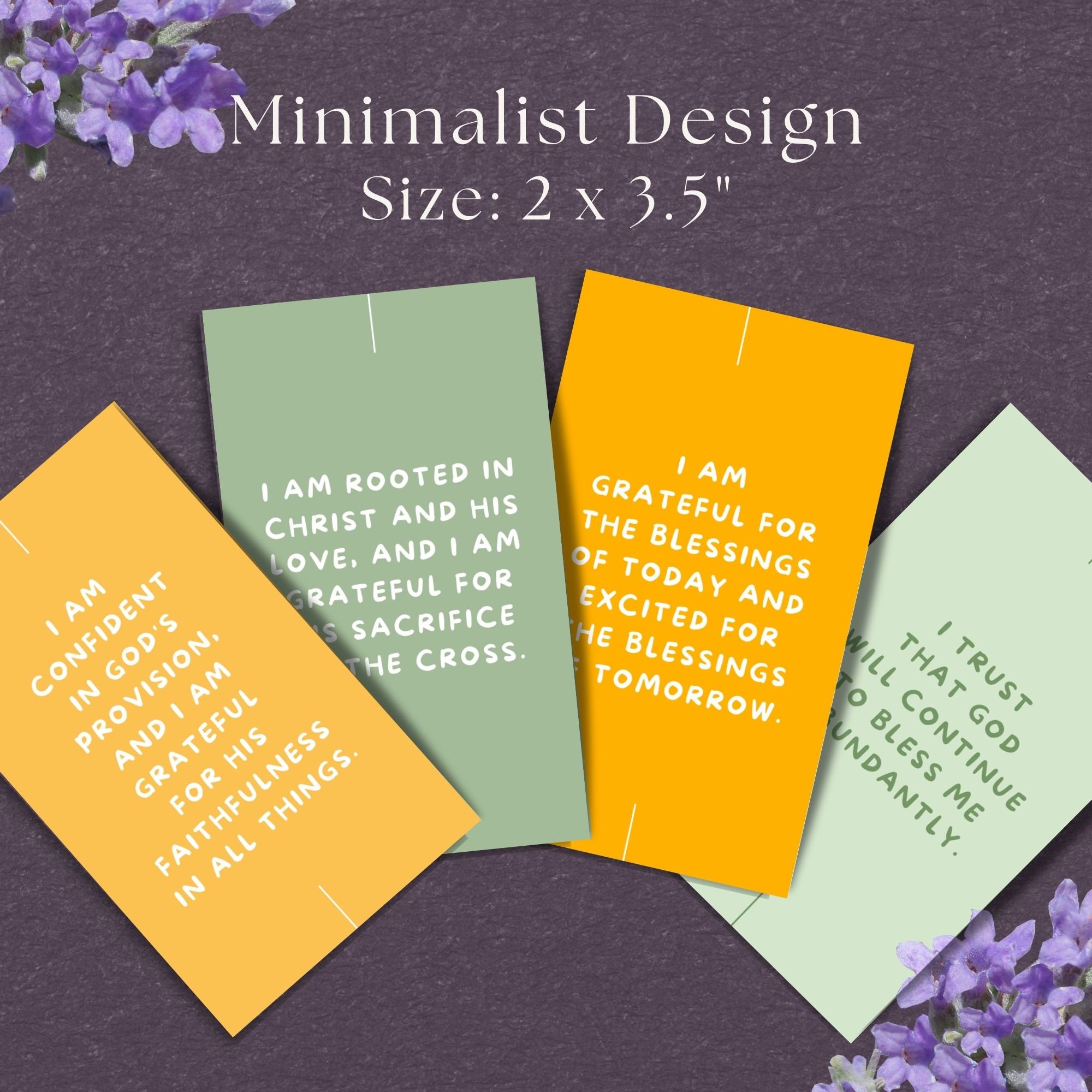 Biblical Affirmation Cards, INSTANT DOWNLOAD, Minimalist Christian ...