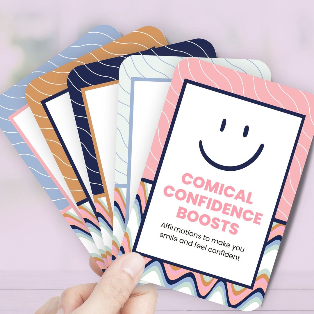 Funny Affirmation Cards for Confidence, INSTANT DOWNLOAD, Printable ...