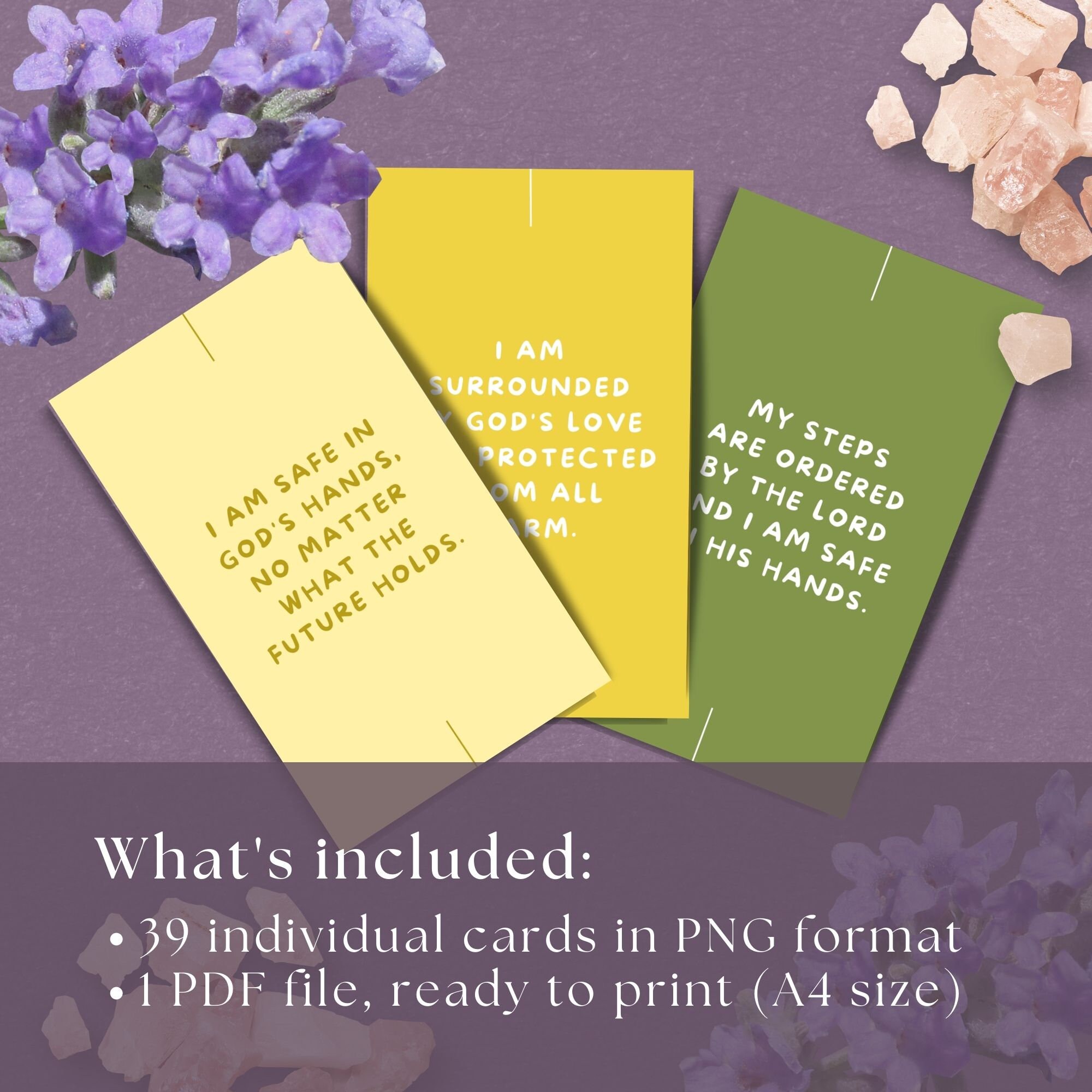 Biblical Affirmation Cards, INSTANT DOWNLOAD, Minimalist Christian ...