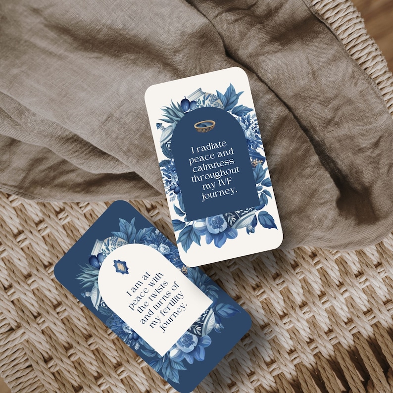 48 IVF Affirmation Cards, INSTANT DOWNLOAD, Ivf Gift, Ivf Cards for Ivf ...