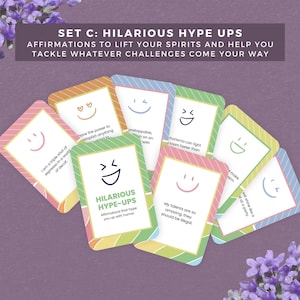 140 Funny Affirmation Cards Bundle, INSTANT DOWNLOAD, Funny Sayings ...