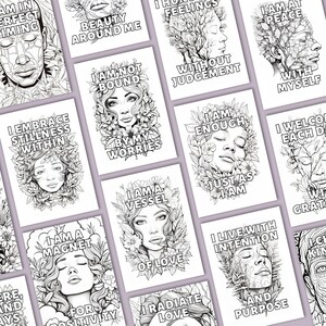 30 Mindfulness Coloring Sheets, INSTANT DOWNLOAD, Mindfulness ...