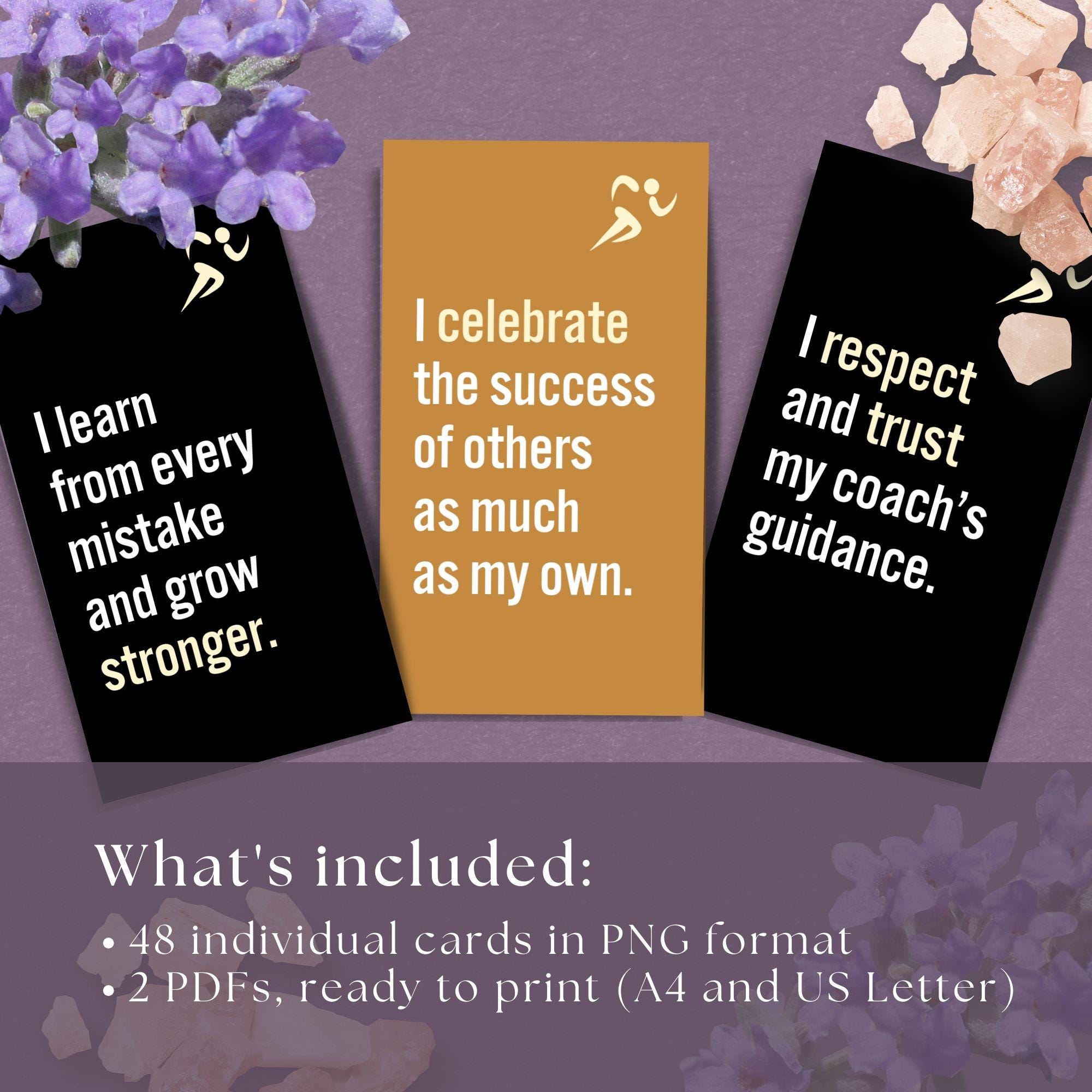 48 Positive Affirmations for Athletes, INSTANT DOWNLOAD, Sports ...