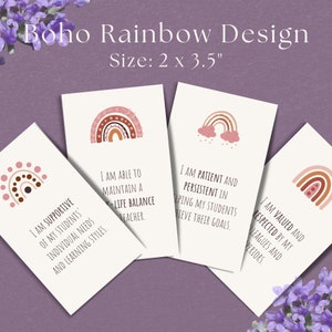 48 Teacher Affirmation Cards, INSTANT DOWNLOAD, Teacher Appreciation ...