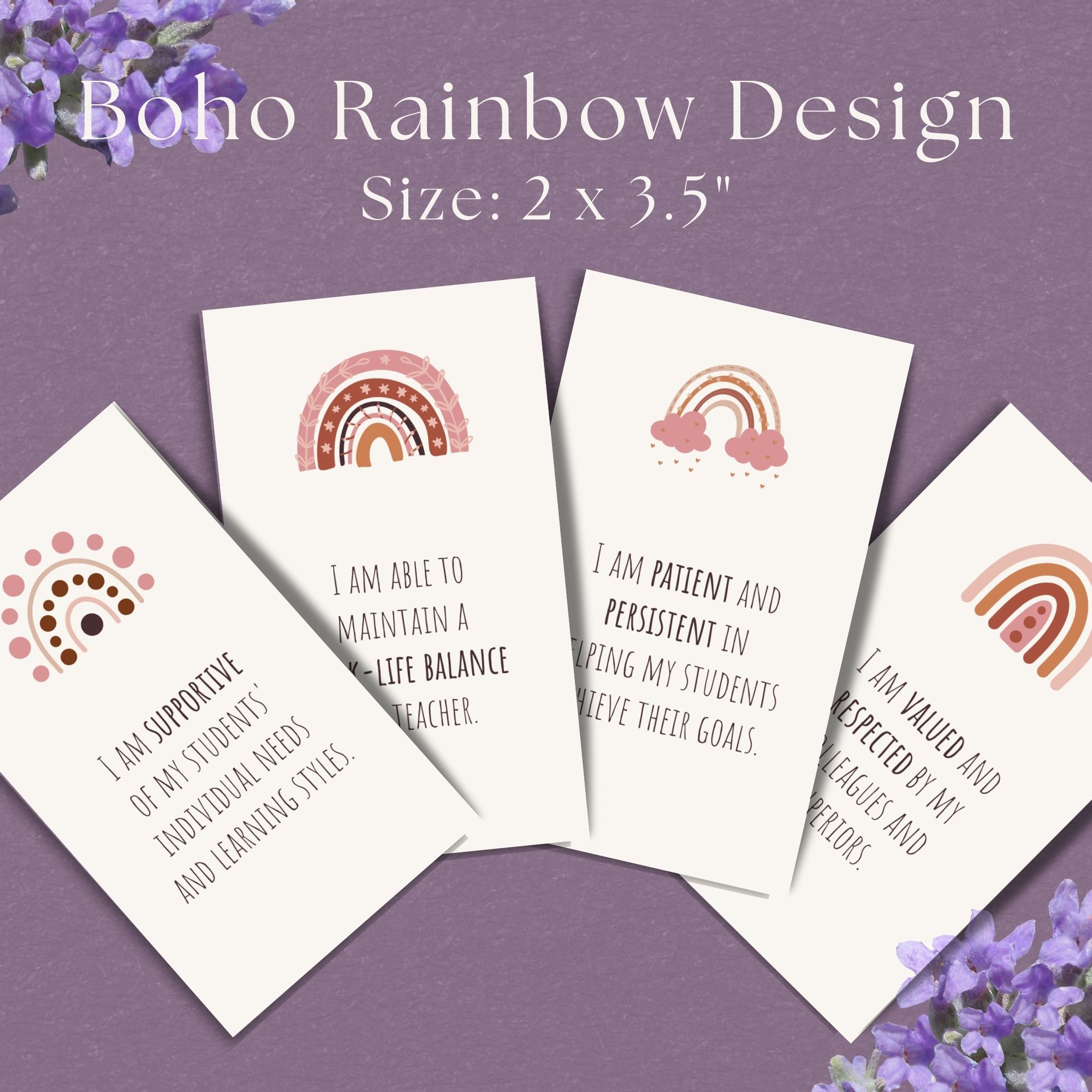 48 Teacher Affirmation Cards INSTANT DOWNLOAD Teacher - Etsy