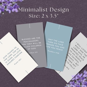 Bible Verse Cards, INSTANT DOWNLOAD, Printable Scripture Cards ...