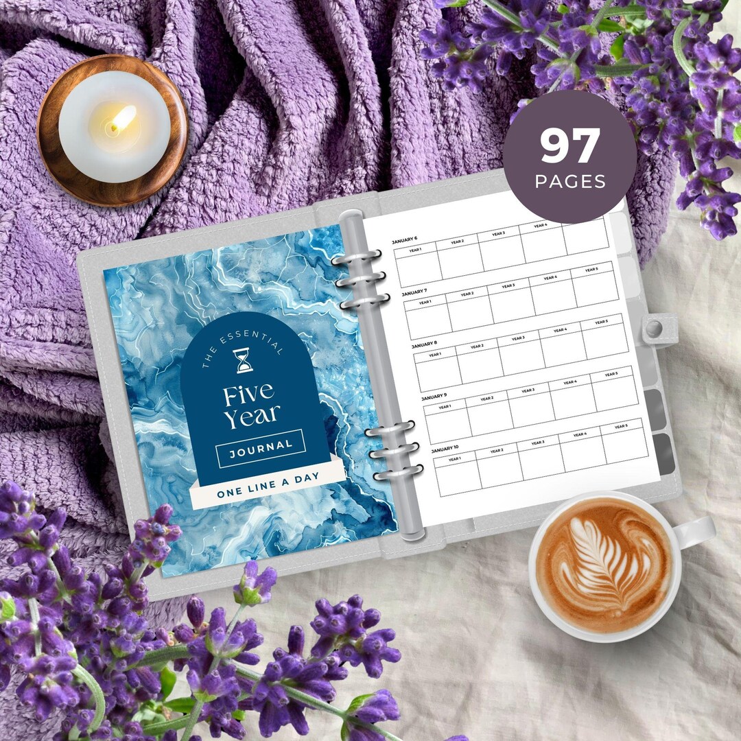 5 Year Journal One Line a Day, INSTANT DOWNLOAD, 5 Year Diary, Life ...