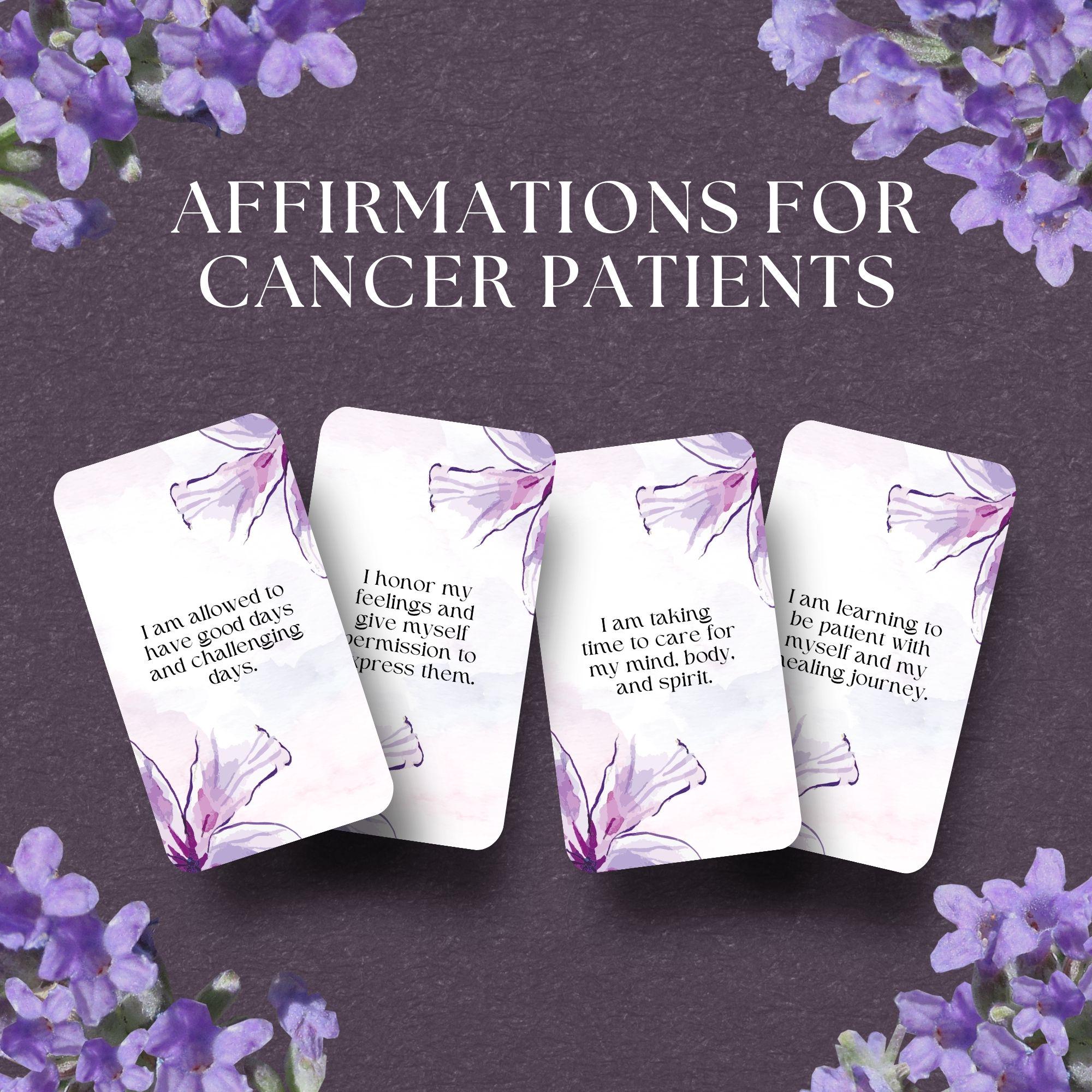 48 Affirmation Cards for Cancer Patients, INSTANT DOWNLOAD, Cancer ...
