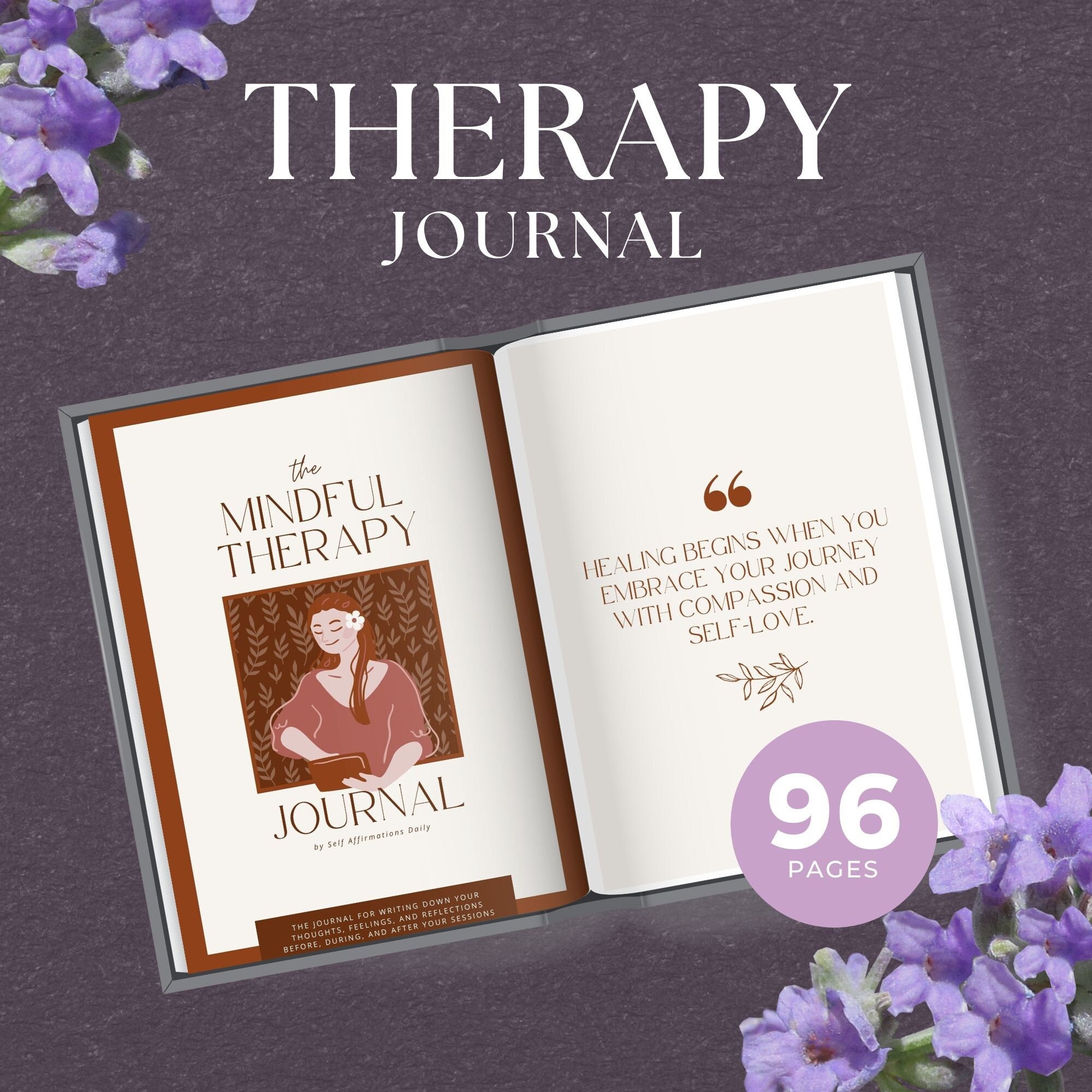 Therapy Journal Printable, INSTANT DOWNLOAD, Therapy Tools, Mental ...