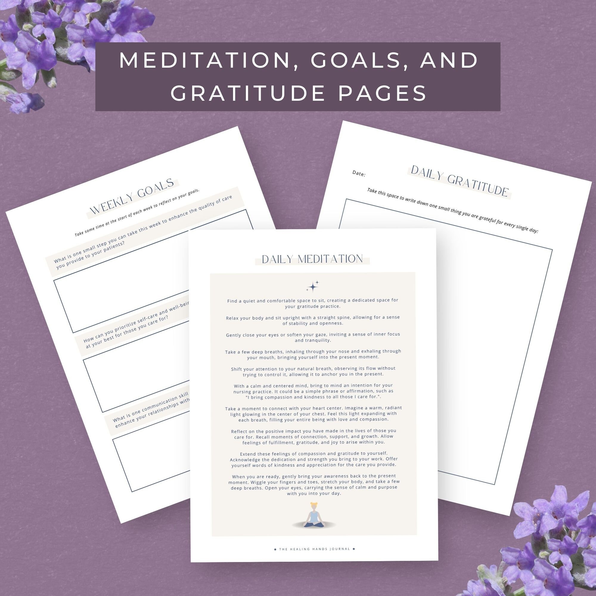 Guided Journal for Nurses, INSTANT DOWNLOAD, Healthcare Worker Gift ...