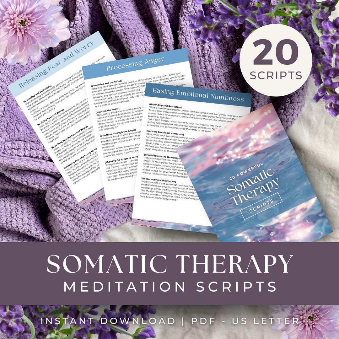 Somatic Therapy Scripts, INSTANT DOWNLOAD, Emotionally Focused Therapy ...