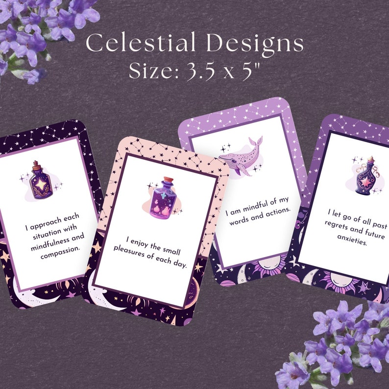 35 Mindfulness Affirmation Cards Printable, INSTANT DOWNLOAD, Mental ...