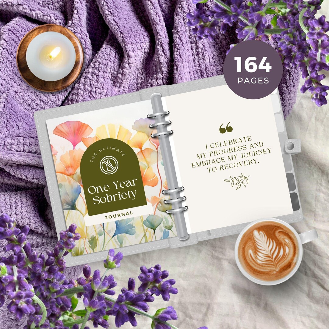 Sobriety Journal, INSTANT DOWNLOAD, Printable Addiction Recovery ...