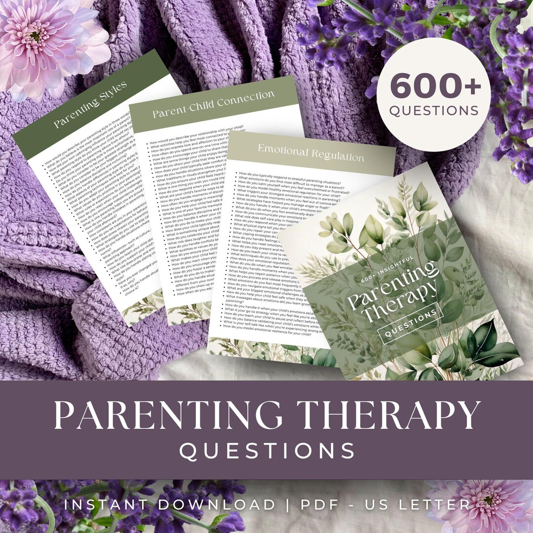 600+ Parenting Therapy Questions, INSTANT DOWNLOAD, Family Counseling ...