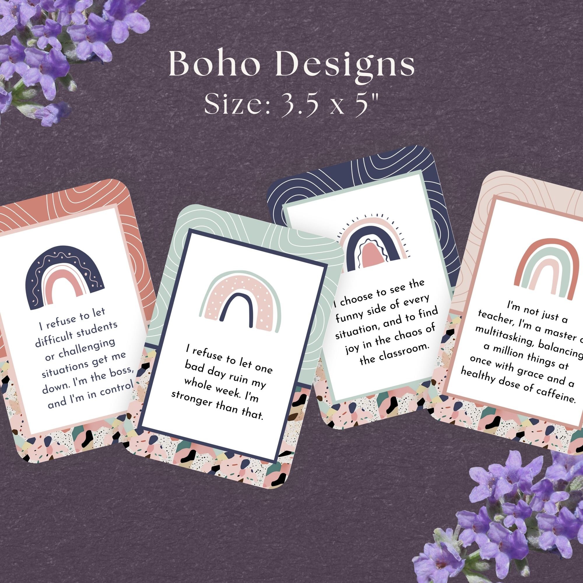 Teacher Affirmation Cards, INSTANT DOWNLOAD, Teacher Appreciation ...