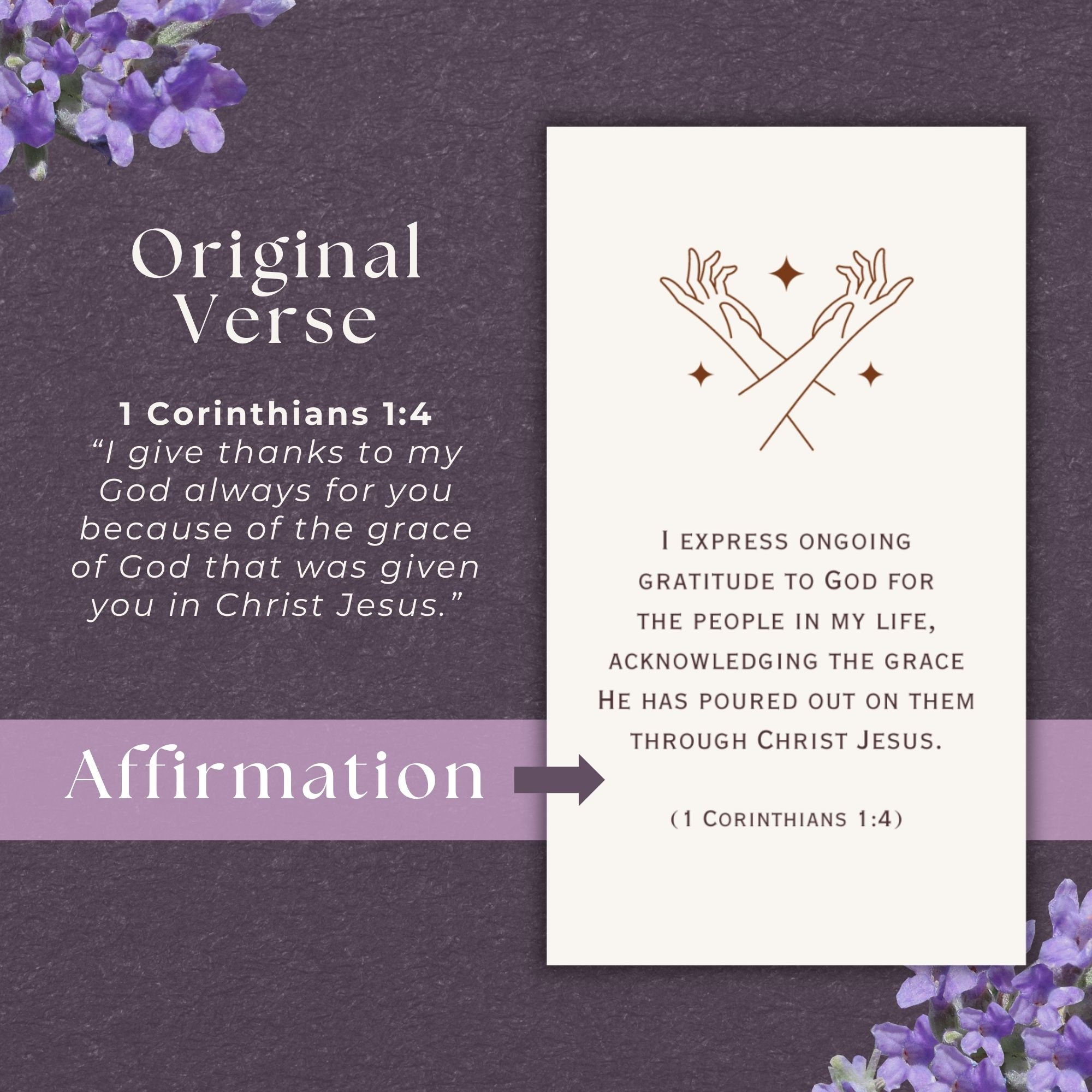 39 Biblical Affirmation Cards for Gratitude, INSTANT DOWNLOAD, Bible ...