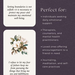Emotional Support Affirmation Cards, INSTANT DOWNLOAD, Positive ...